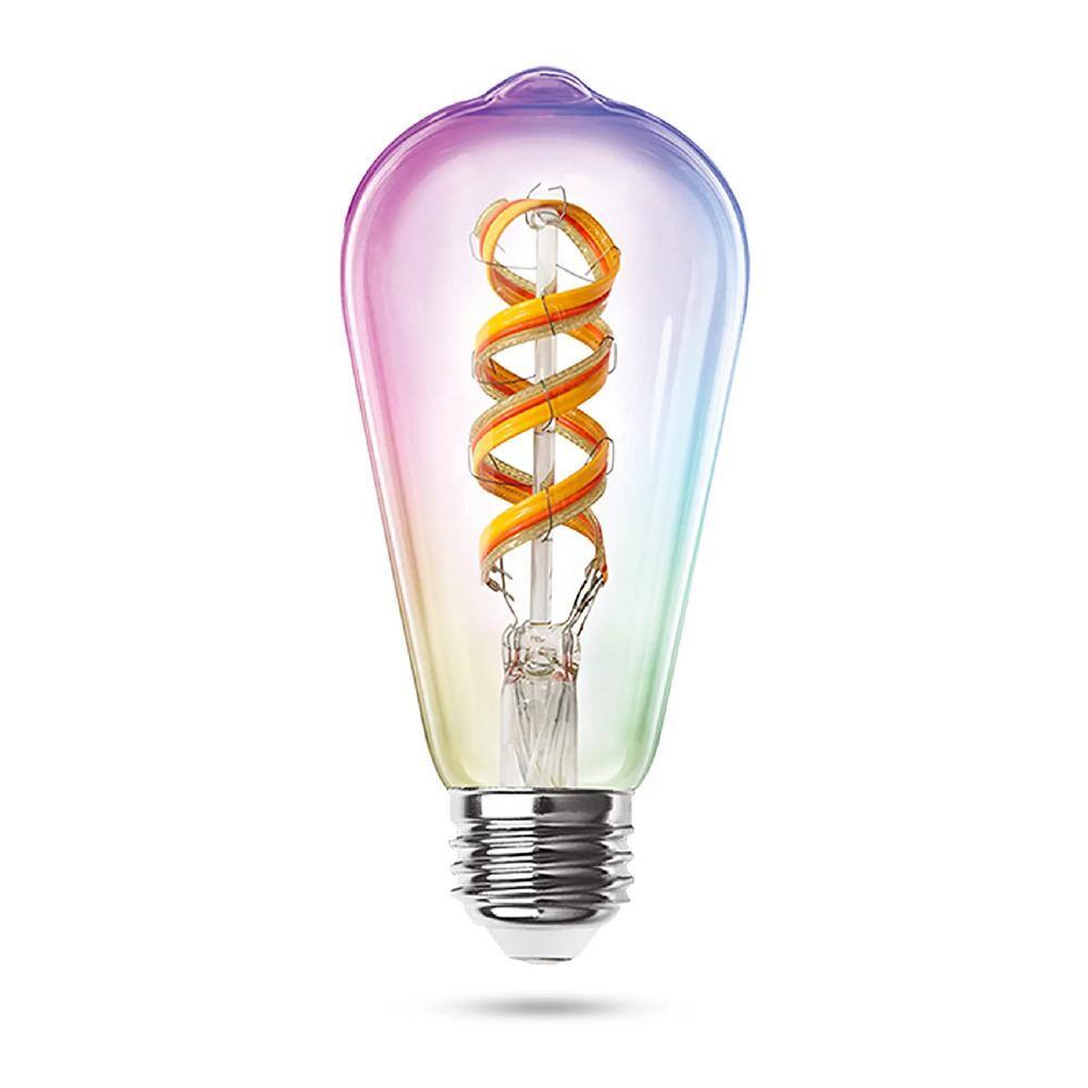 Brightech 42-Watt Equivalent ST19 Dimmable Color Changing E26 LED Light ...