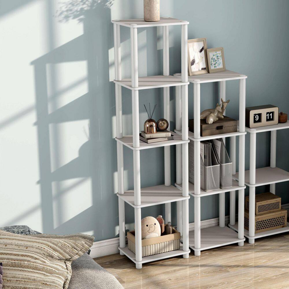 Furniture of America Quincy 58.2 in. Tall Greige Engineered Wood 5 ...