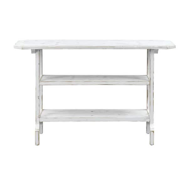 Coast to Coast Accents 48 in. L Boardwalk White Wash Standard 3-Tier ...