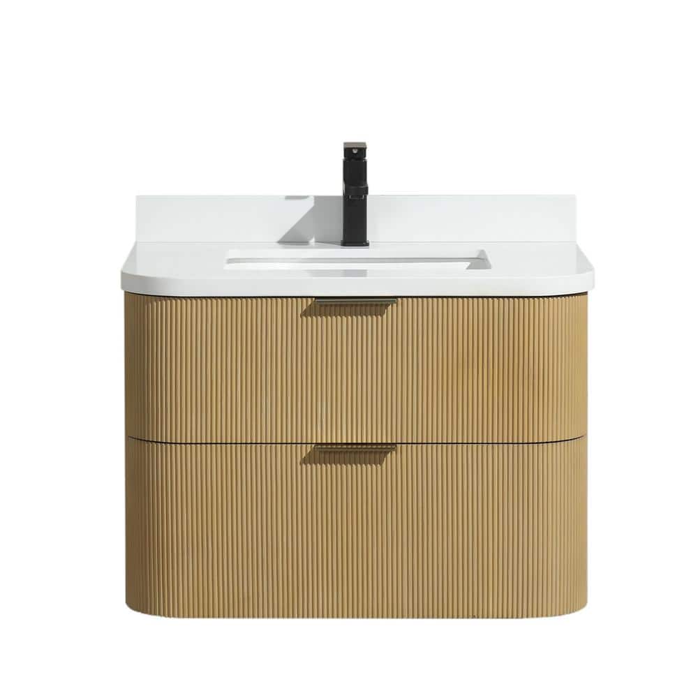 Ari Kitchen and Bath Chantal 30 in. W x 18.5 in. D x 22 in. H Single ...
