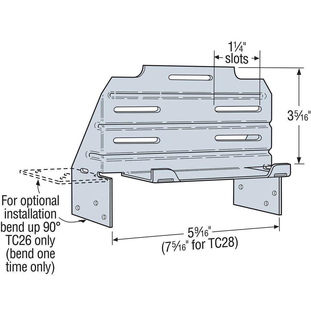 Buy TC Galvanized Truss Connector for 2x6 Nominal Lumber Online at ...