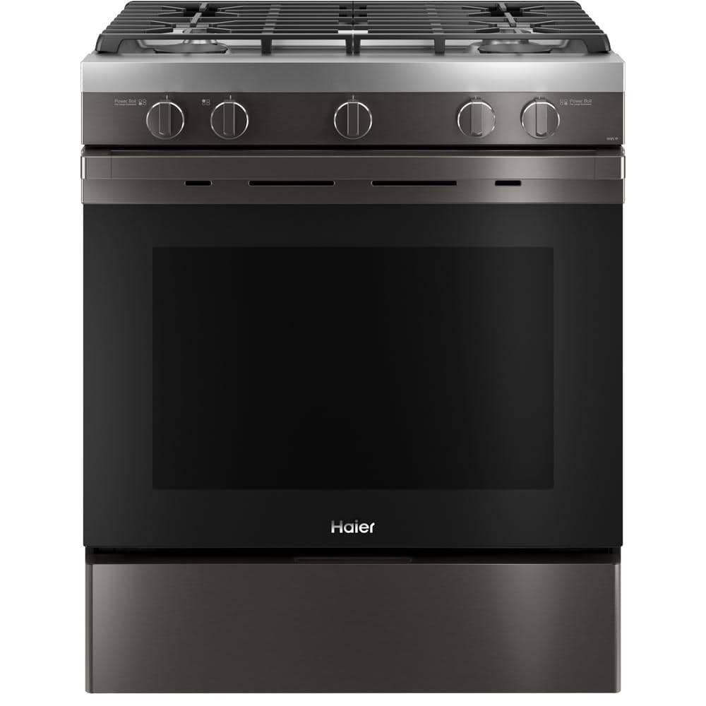 Haier 5.6 cu. ft. Smart Slide-in Gas Range with Self-Cleaning ...