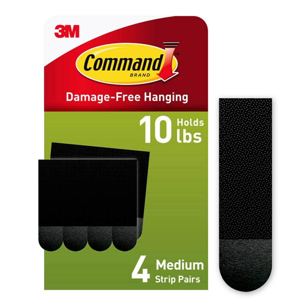Reviews for Command 10 lbs. Medium Black Plastic Picture Hanging Strips ...