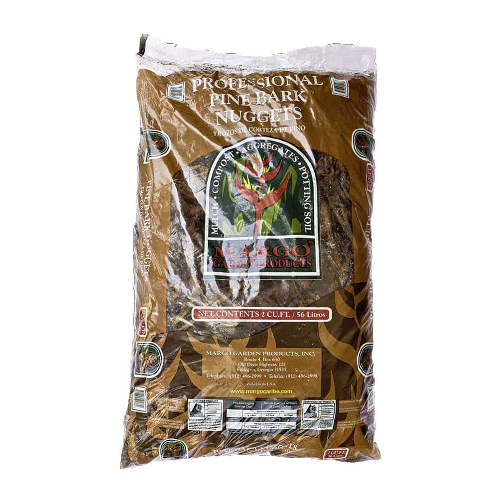 Margo Garden Products 2.0 cu. ft. Pine Bark Nuggets 2MSLLNU - The Home ...