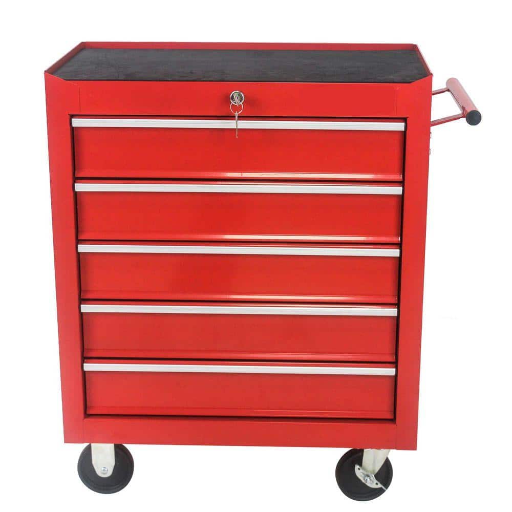 Damodpoy 13 in. 5 Drawer Tool Chest, Side Tool Cabinets for Garage ...