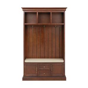 Home Decorators Collection Royce Walnut Brown 60 in. Hall Tree ...
