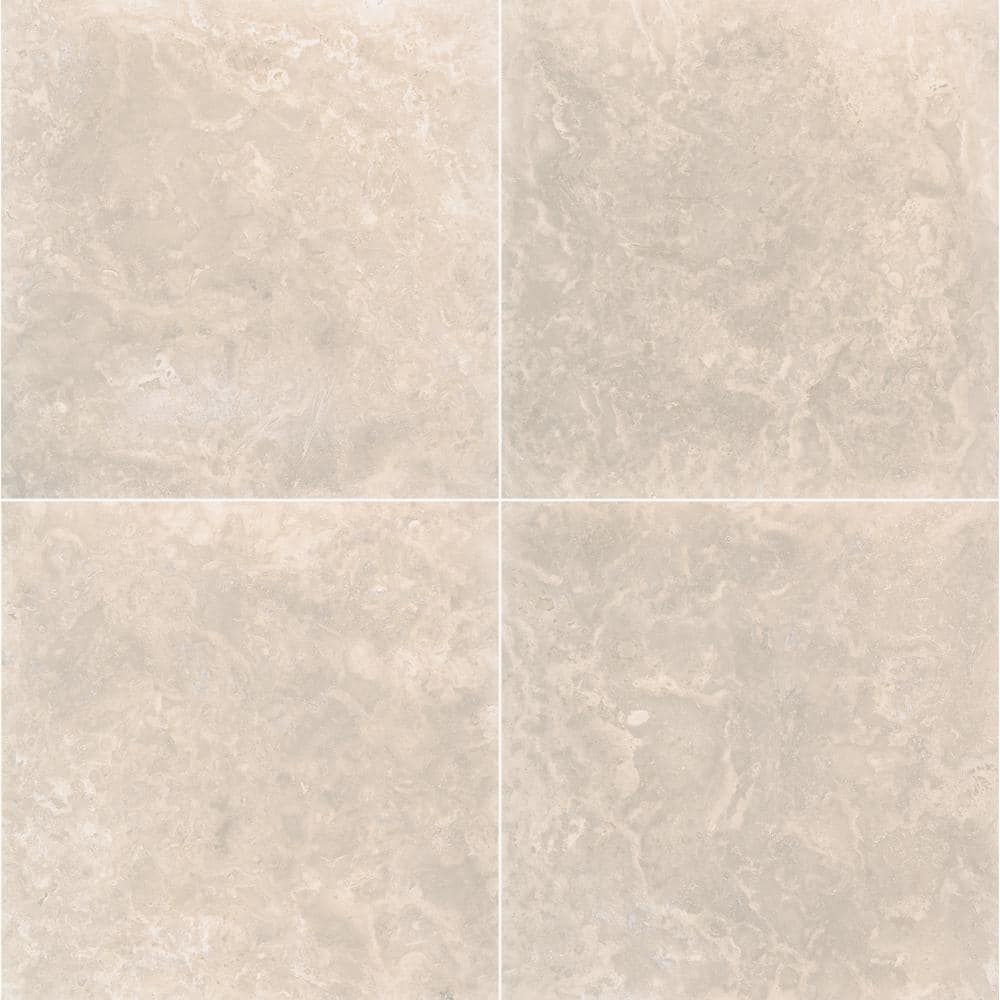 MSI Platinum 18 in. x 18 in. Honed Travertine Floor and Wall Tile (9 sq ...