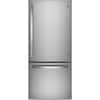 GE 21.0 cu. ft. Bottom Freezer Refrigerator in Fingerprint Resistant ...