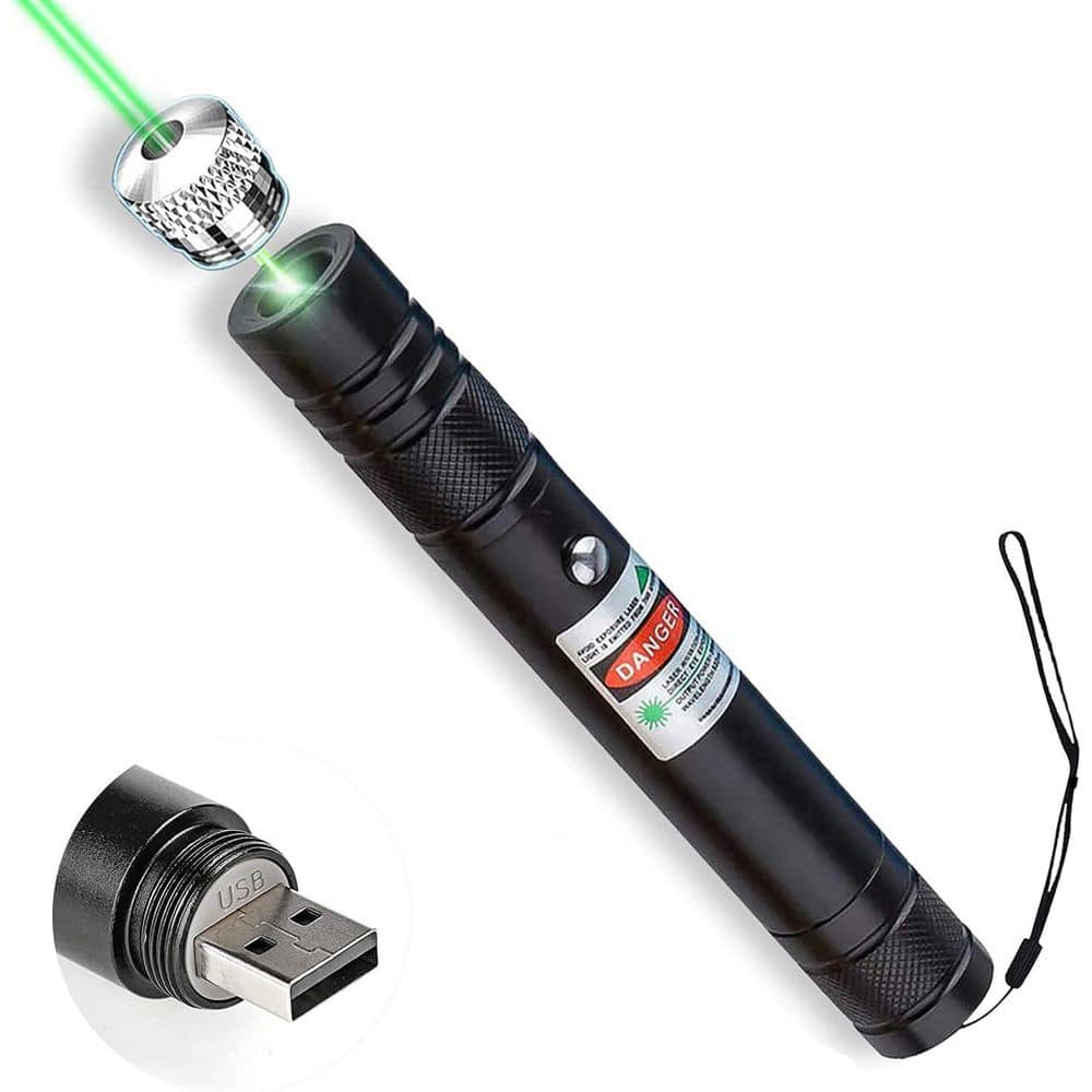 Lukyamzn Laser Pointer Flashlight 2000 Metres Green Long Range Screen ...