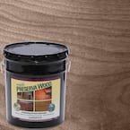 Preserva Wood 5 gal. Oil Based Natural Transparent Exterior Wood Stain ...