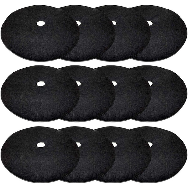 Justincity 20.5 in. Brown Non-Woven Tree Mulch Ring Tree Protector Mat ...