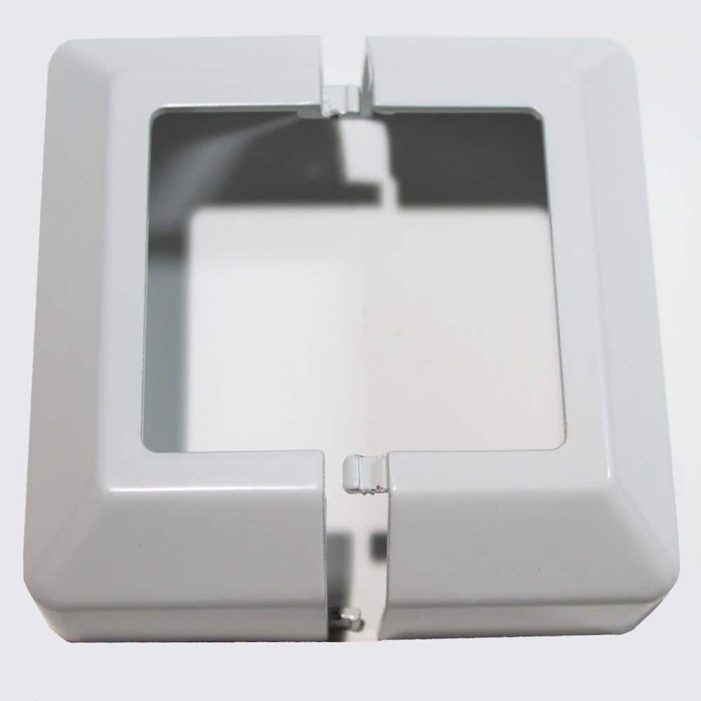 Vista 1 in. H x 4 in. W White Aluminum Base Plate Cover for 2.5 in ...