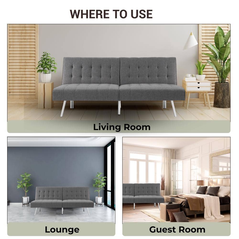 Split back futon sofa bed store