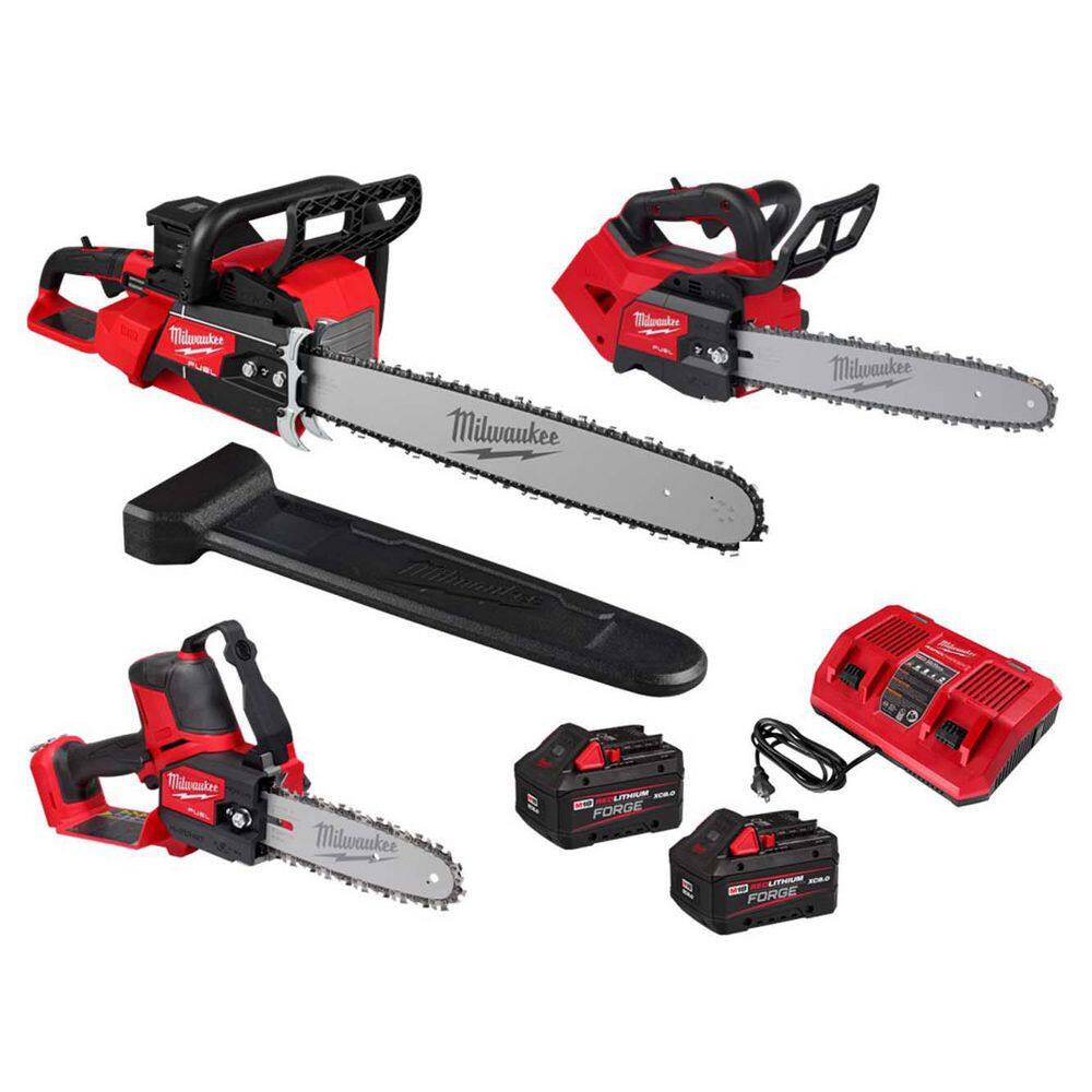 Reviews for Milwaukee M18 FUEL 18V Brushless 20 in. Dual Battery Chainsaw w/ Top Handle Chainsaw ...