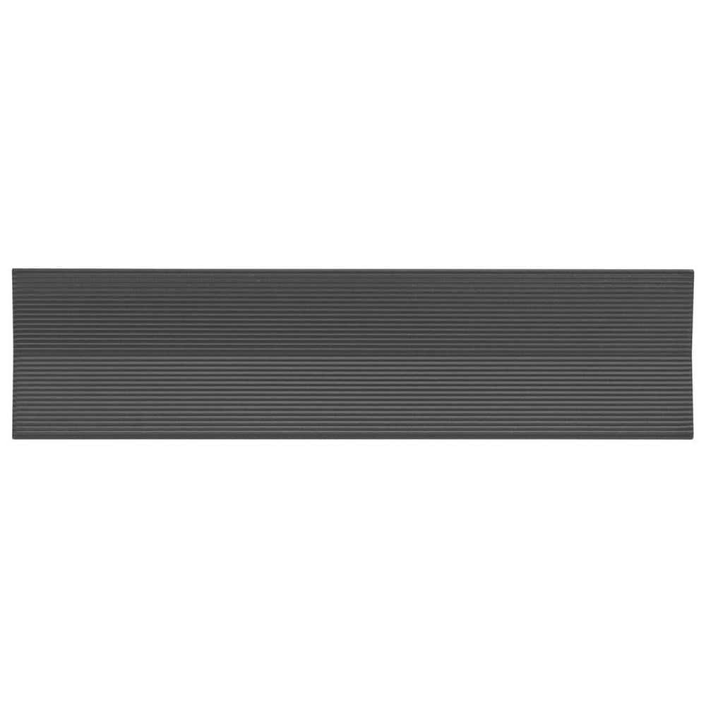 Ivy Hill Tile Level Concave Charcoal 4 in. x 0.39 in. Matte Ceramic ...