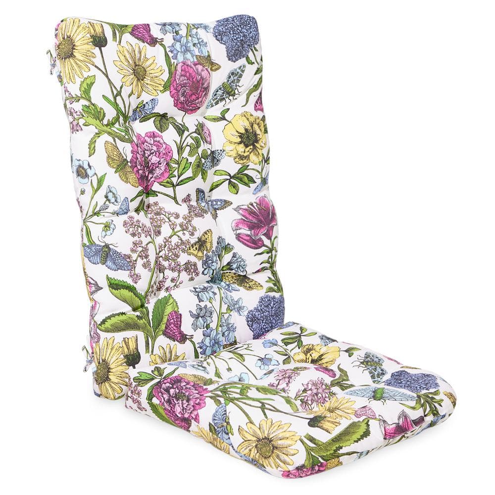 JEAREY 19 in. x 47 in. x 4 in. Outdoor Olefin Modern Tufted Adirondack ...