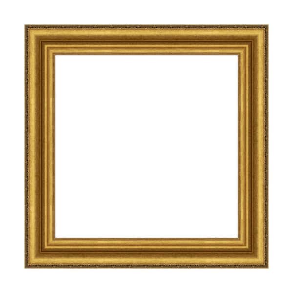 Amanti Art Mirror Makeover Parlor Gold 25.25 in. W x 25.25 in. H ...