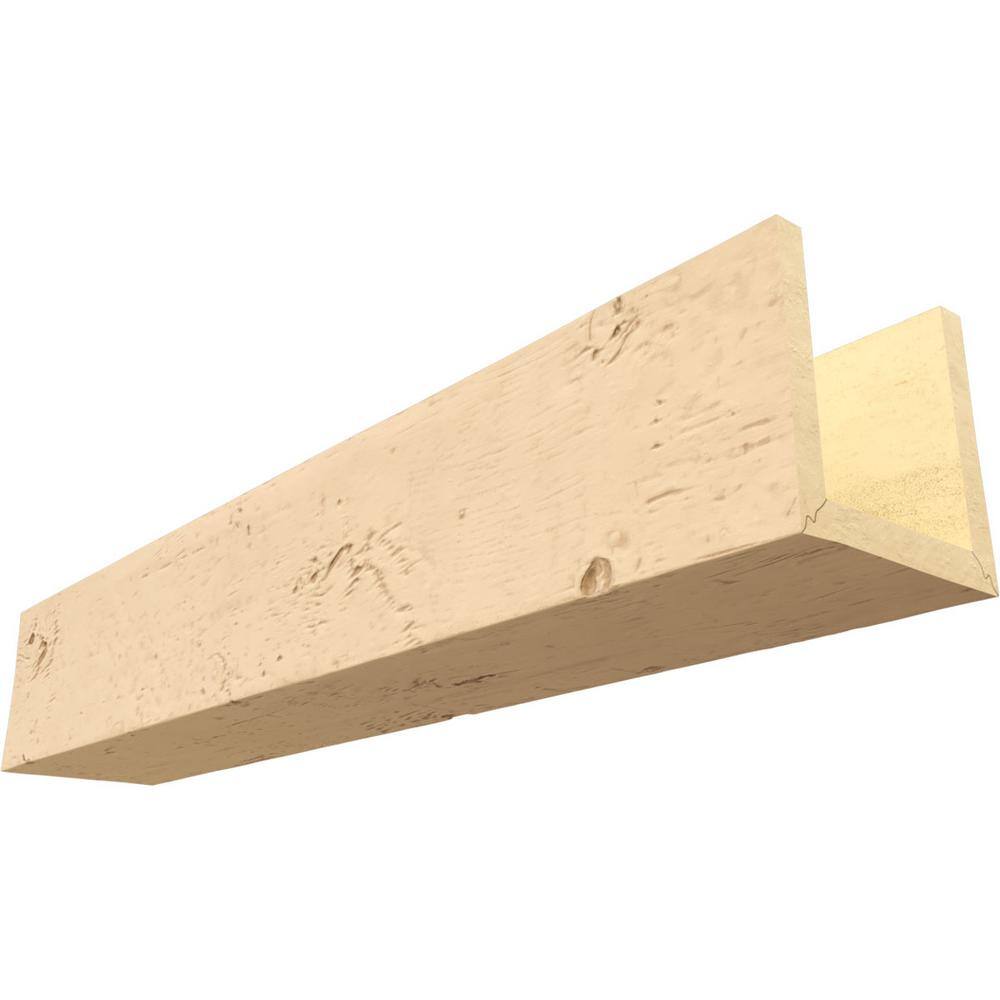 Ekena Millwork Endurathane 12 in. H x 10 in. W x 8 ft. L Knotty Pine ...