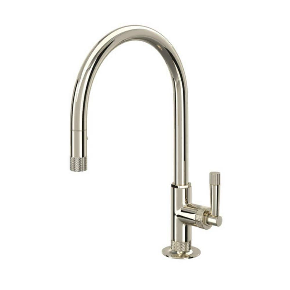 ROHL Graceline Single Handle Pull Down Sprayer Kitchen Faucet with ...