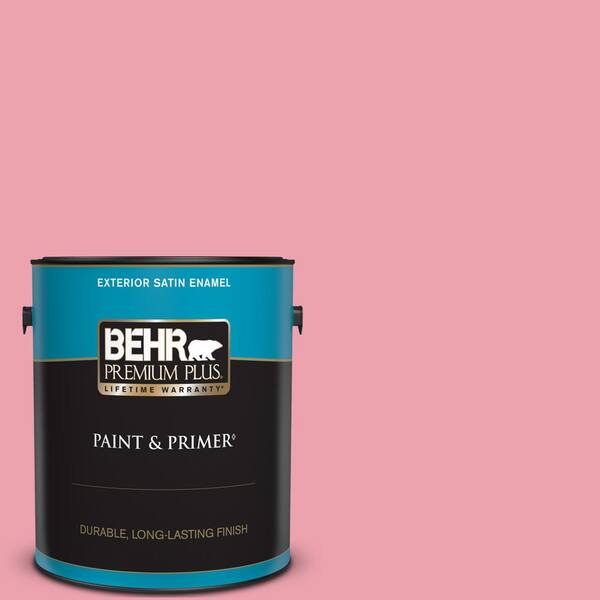 BEHR PREMIUM PLUS 1 gal. #P150-3 Pinque Satin Enamel Exterior Paint ...