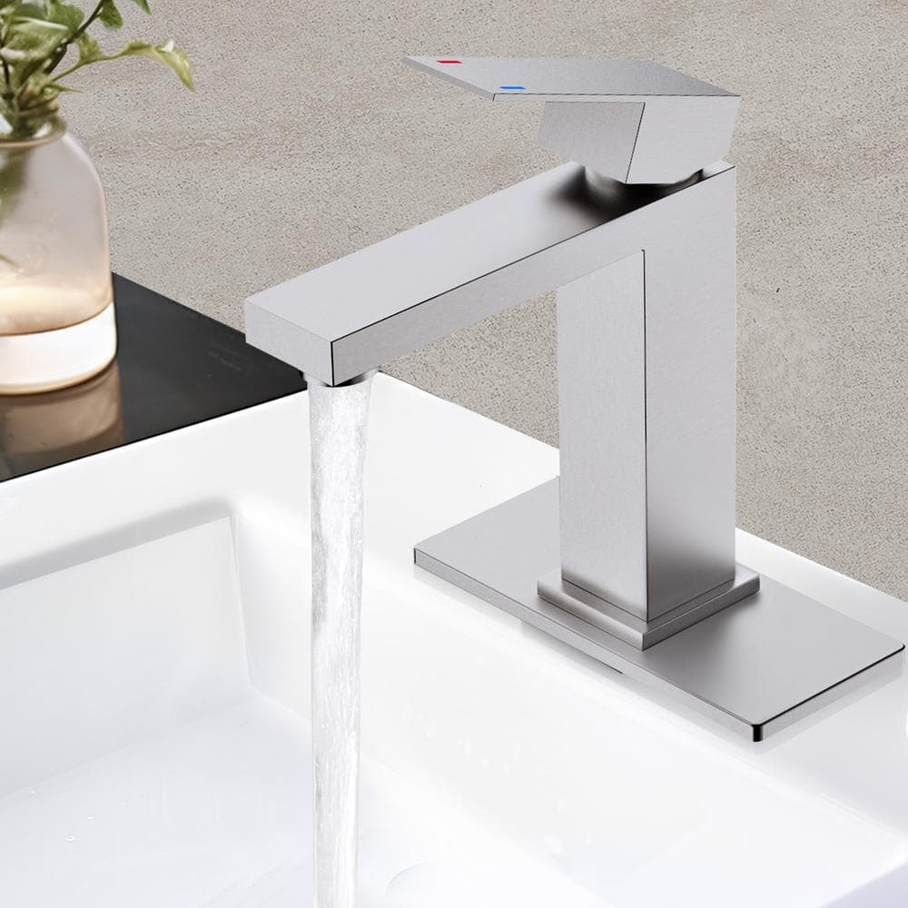 androme Single Handle Single Hole Mic Arc Bathroom Faucet with Deck ...
