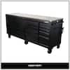 Husky 84 in. W x 24 in. D 18-Drawer Heavy-Duty Mobile Workbench with ...