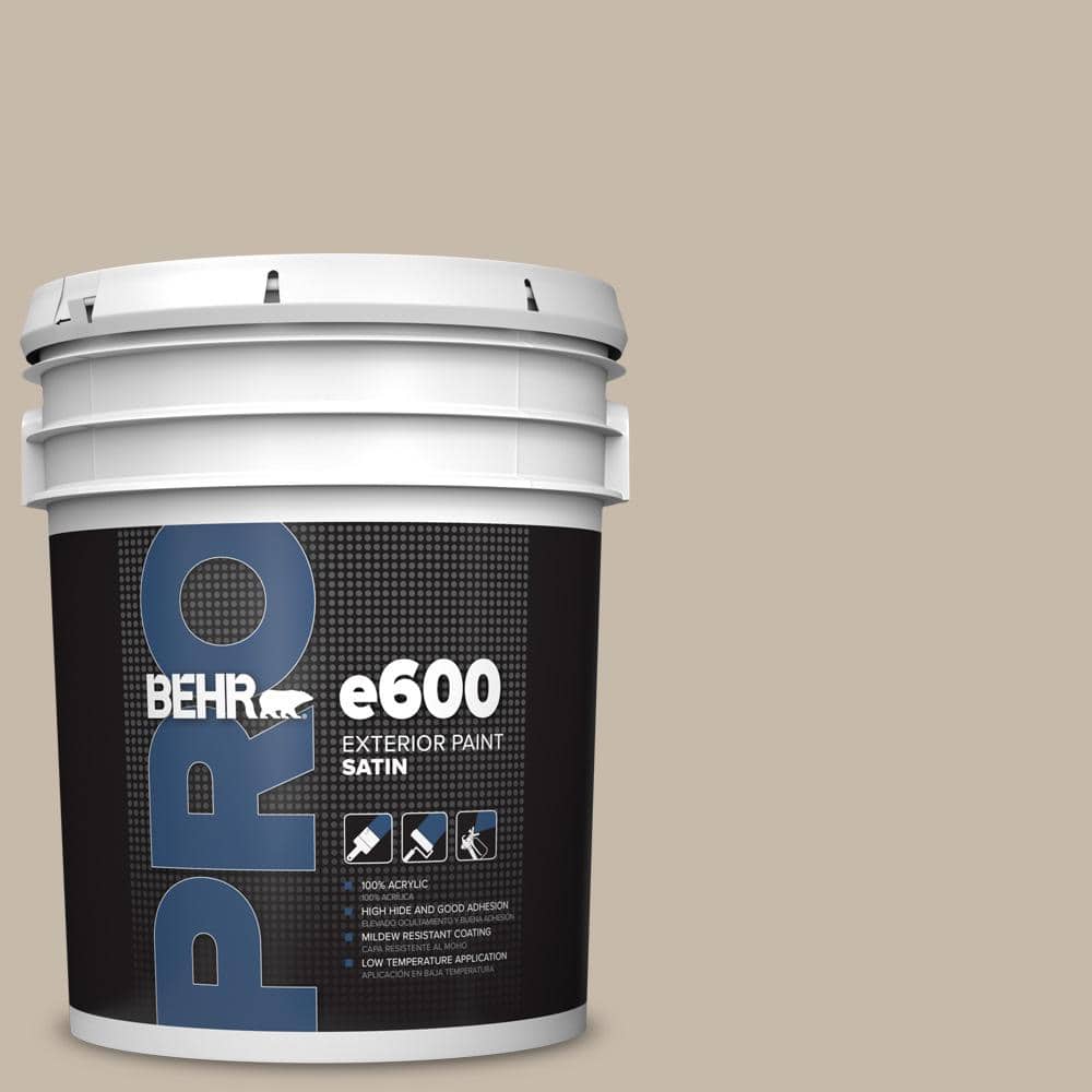 BEHR PRO 5 gal. #730C-3 Castle Path Satin Exterior Paint PR64005 - The ...