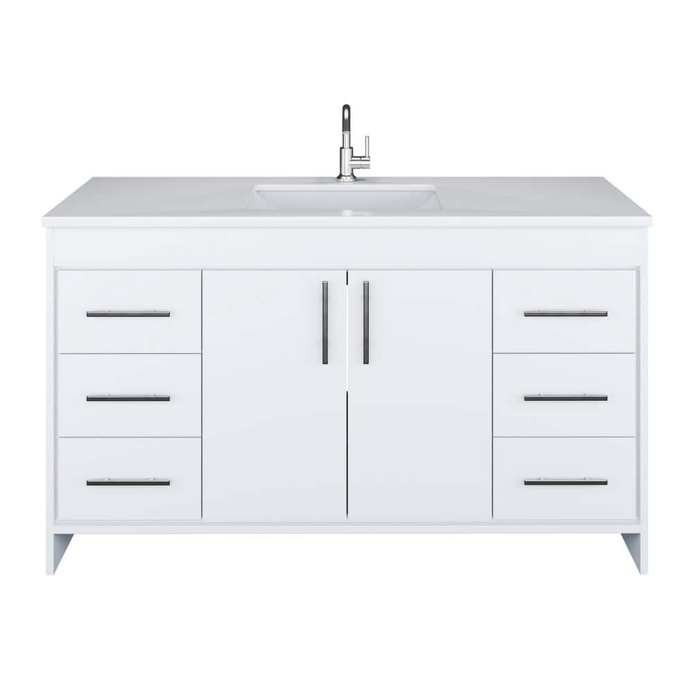 Reviews for VOLPA USA AMERICAN CRAFTED VANITIES Capri 60 in. W x 22 in ...