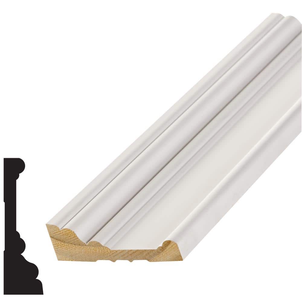 Alexandria Moulding LWM 503 1 in. x 3-7/16 in. Primed Finger-Jointed ...