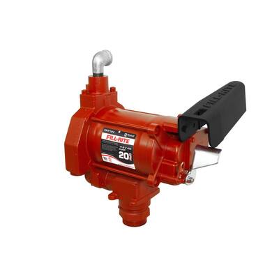 FILL-RITE 115-Volt 1/3 HP 20 GPM Fuel Transfer Pump With Discharge Hose ...