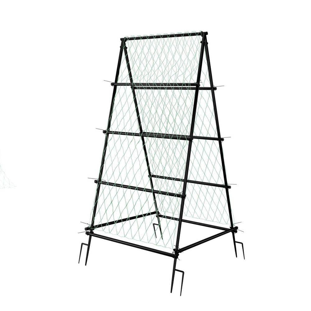 AESOME 69 in. Tall Metal Garden Arch Trellises, Cucumber Trellis with ...
