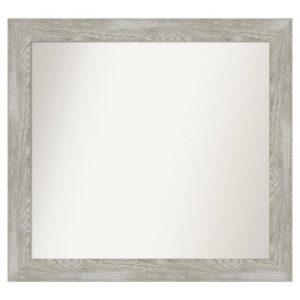 Amanti Art Dove Greywash 40 in. x 37 in. Custom Non-Beveled Distressed ...
