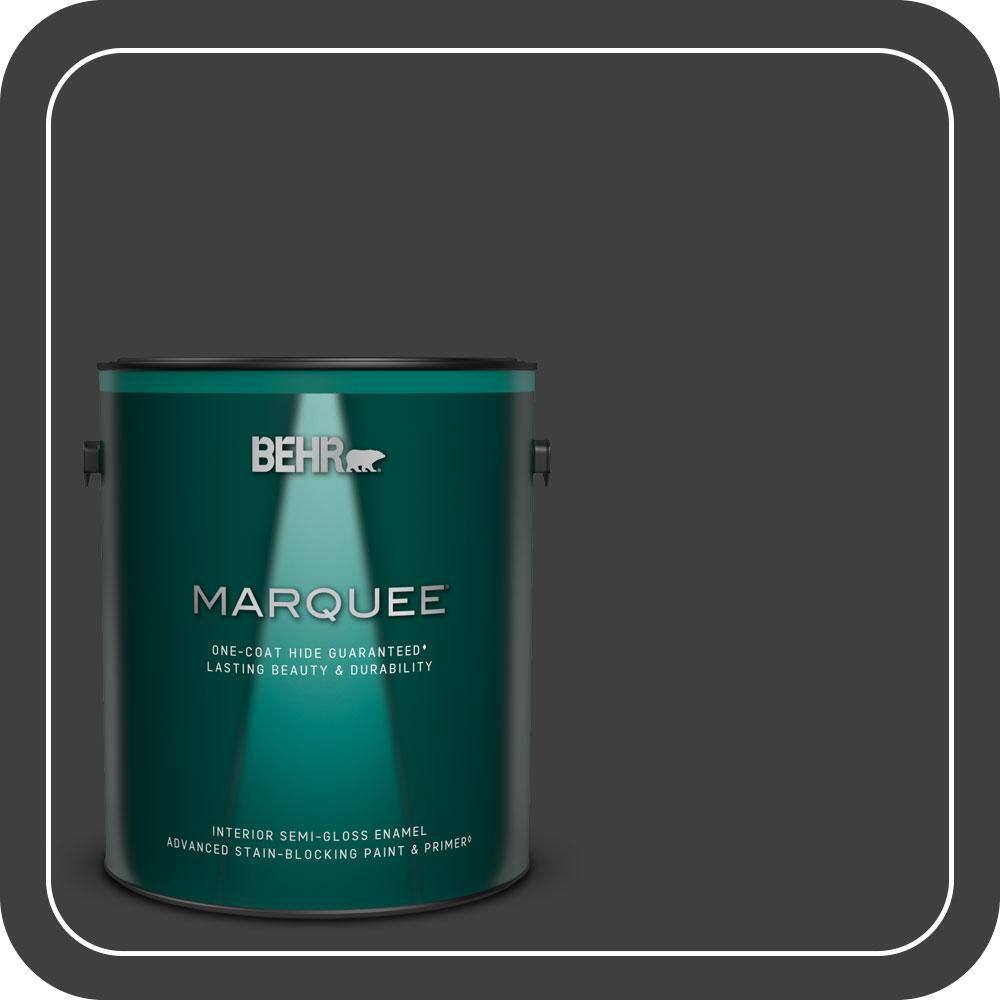 BEHR MARQUEE 1 gal. #770F-7 Beluga Semi-Gloss Enamel Interior Paint ...