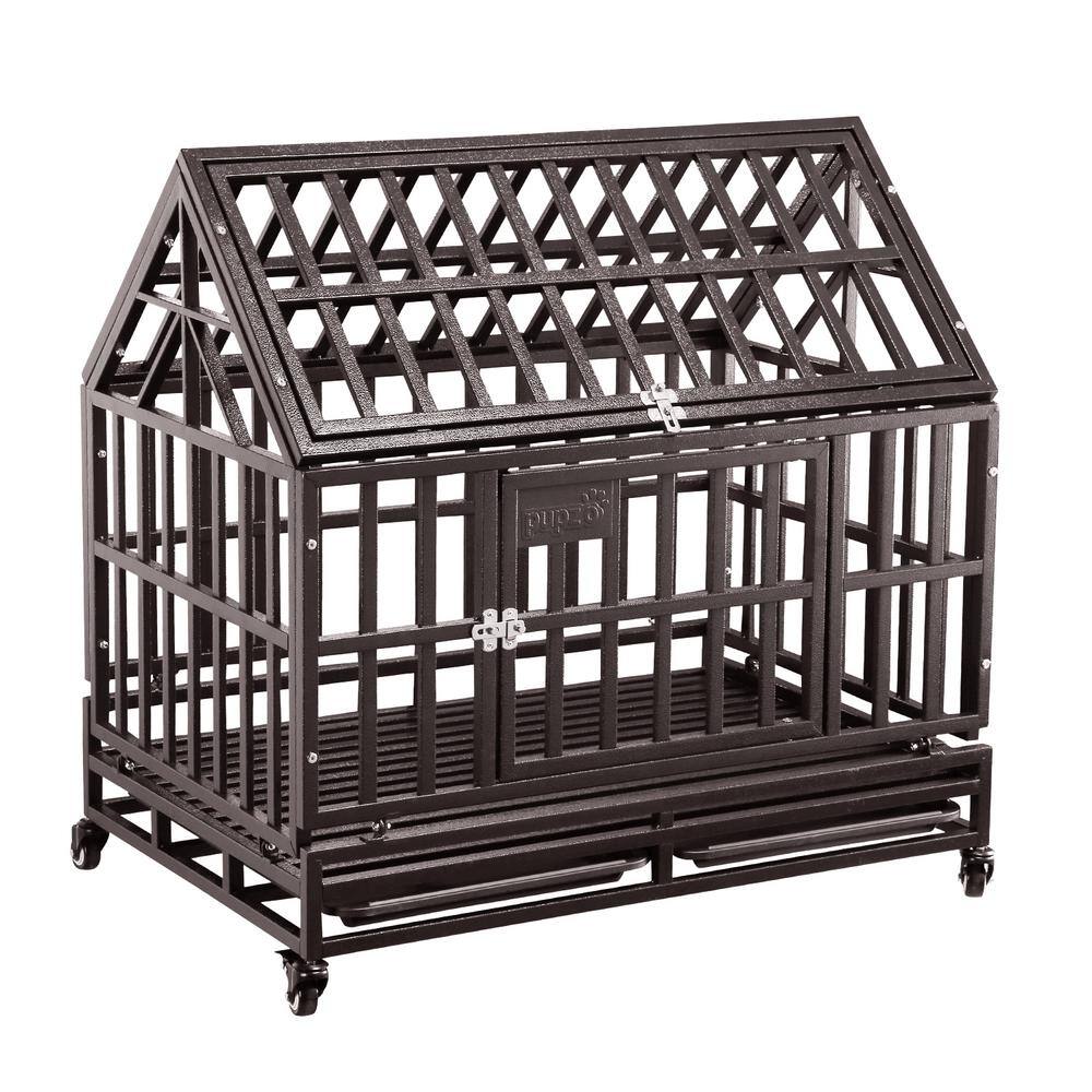 Brown pointed square tube pet cage H-PP-DC027 - The Home Depot