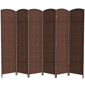 RED LANTERN 7 ft. Dark Red 6-Panel Room Divider FB-7OPDM-DRD-6P - The ...