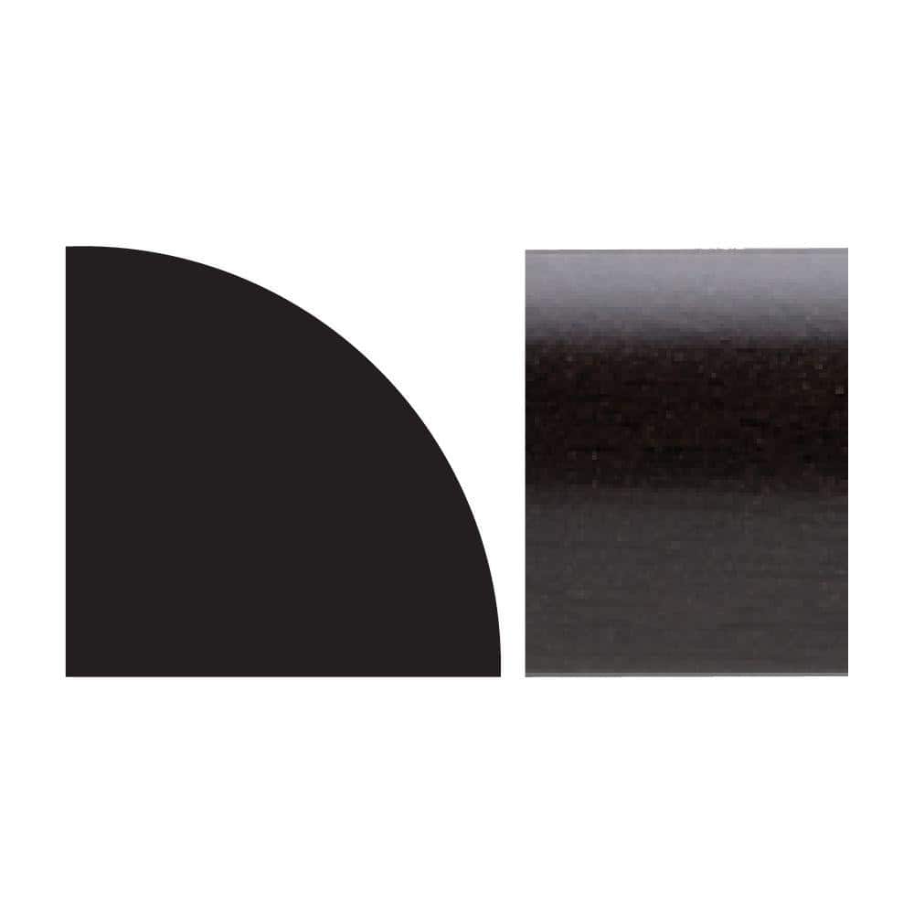 Royal Mouldings 5111 5/8 in. x 5/8 in. x 8 ft. PVC Composite Espresso ...