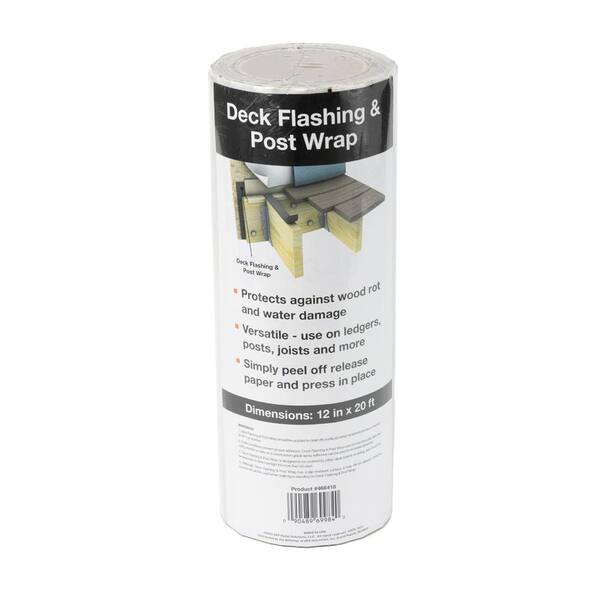 12 in. x 20 ft. Roll Butyl Deck Flashing and Post Wrap 466418 - The ...