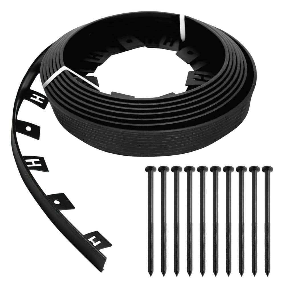 Reviews for Master Mark 25 ft. x 1.5 in. No Dig Black Plastic Edging ...