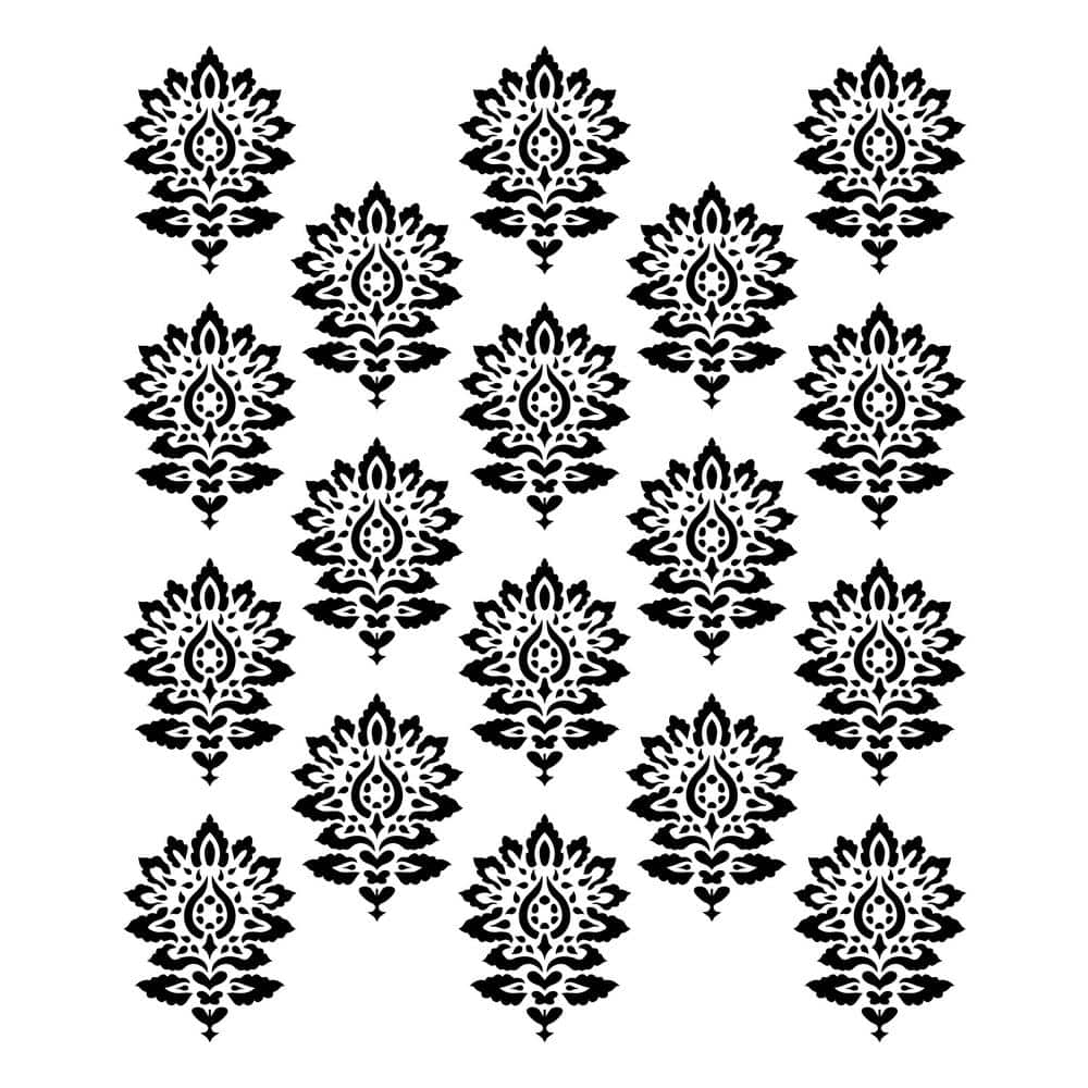 Designer Stencils Batik Damask All Over Wall Stencil (10 mil Plastic ...