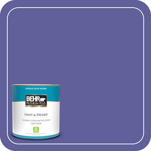 BEHR PREMIUM PLUS 1 qt. #P550-6 Wizards Potion Satin Enamel Low Odor ...