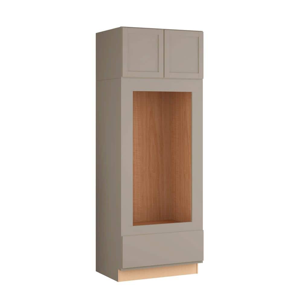 Hampton Bay Courtland 33 in. W x 24 in. D x 90 in. H Assembled Shaker ...