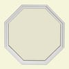 FrontLine 24 in. x 24 in. Octagon White 6-9/16 in. Jamb Geometric ...