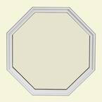 FrontLine 36 in. x 36 in. Octagon Black 4-9/16 in. Jamb Geometric ...