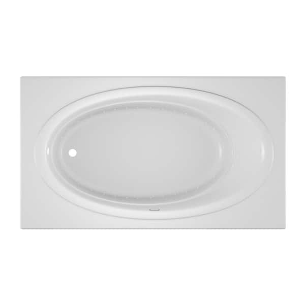 JACUZZI NOVA PURE AIR 72 in. x 42 in. Acrylic Left-Hand Drain ...