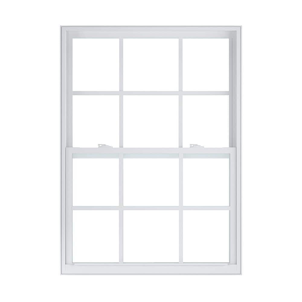 American Craftsman 35.875 in. x 49.5 in. 50 Series White Single Hung ...