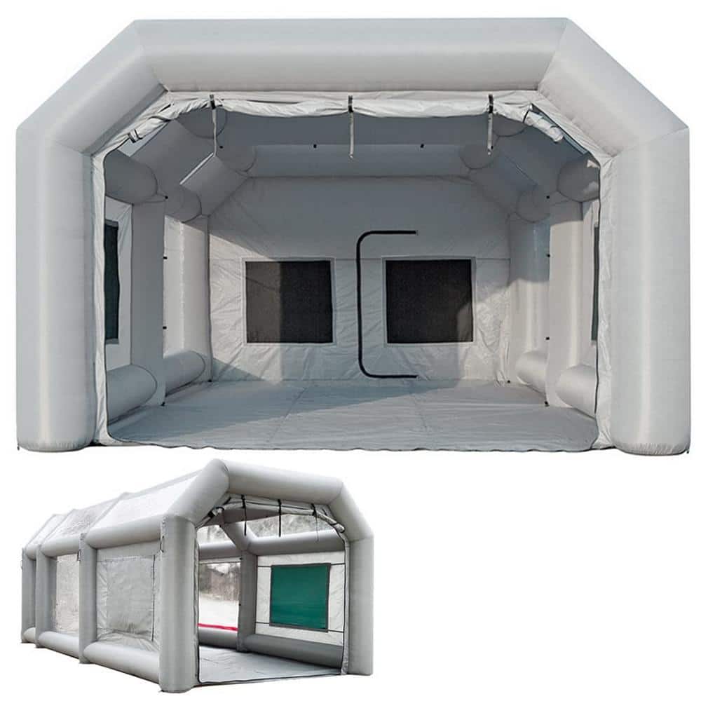 WRIGHTMASTER 20 ft. x 13 ft. x 8.5 ft. Portable Inflatable Paint Booth ...