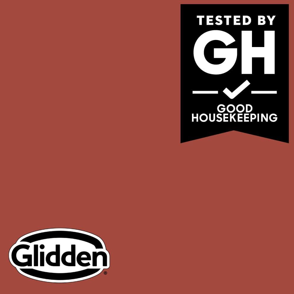 Glidden Premium 5 gal. PPG1064-7 Rum Raisin Satin Interior Latex Paint ...