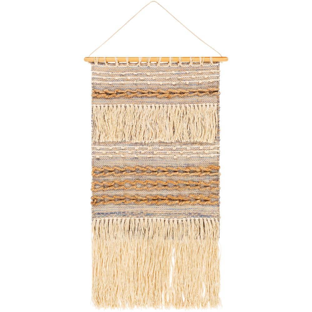 Livabliss Liam 20 in. x 36 in. Tan Wall Hanging S00161024757 - The Home ...