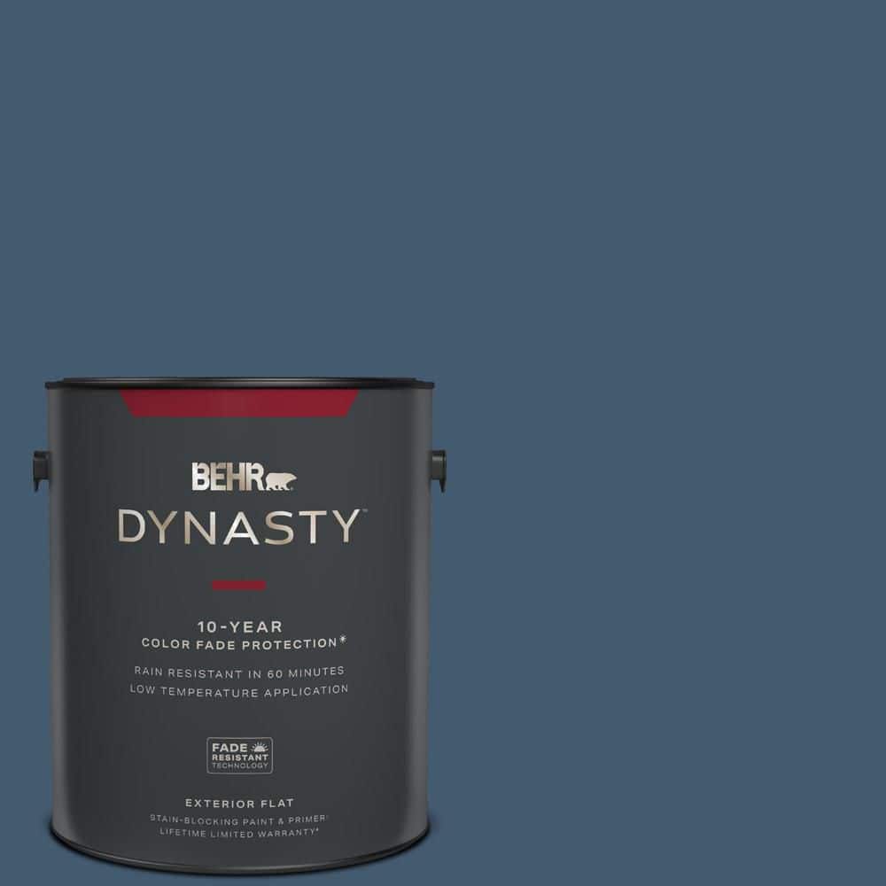 BEHR DYNASTY 1 gal. #S500-7 Infinite Deep Sea Flat Exterior Stain ...