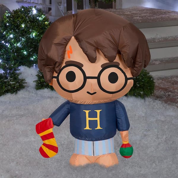 WB 3 ft. Tall x 2.3 ft. W Christmas Inflatable Airblown-Harry Potter ...